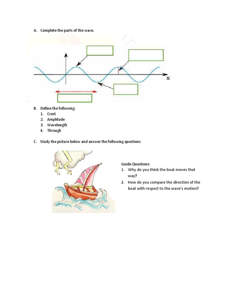 Complete The Parts of The Wave | PDF