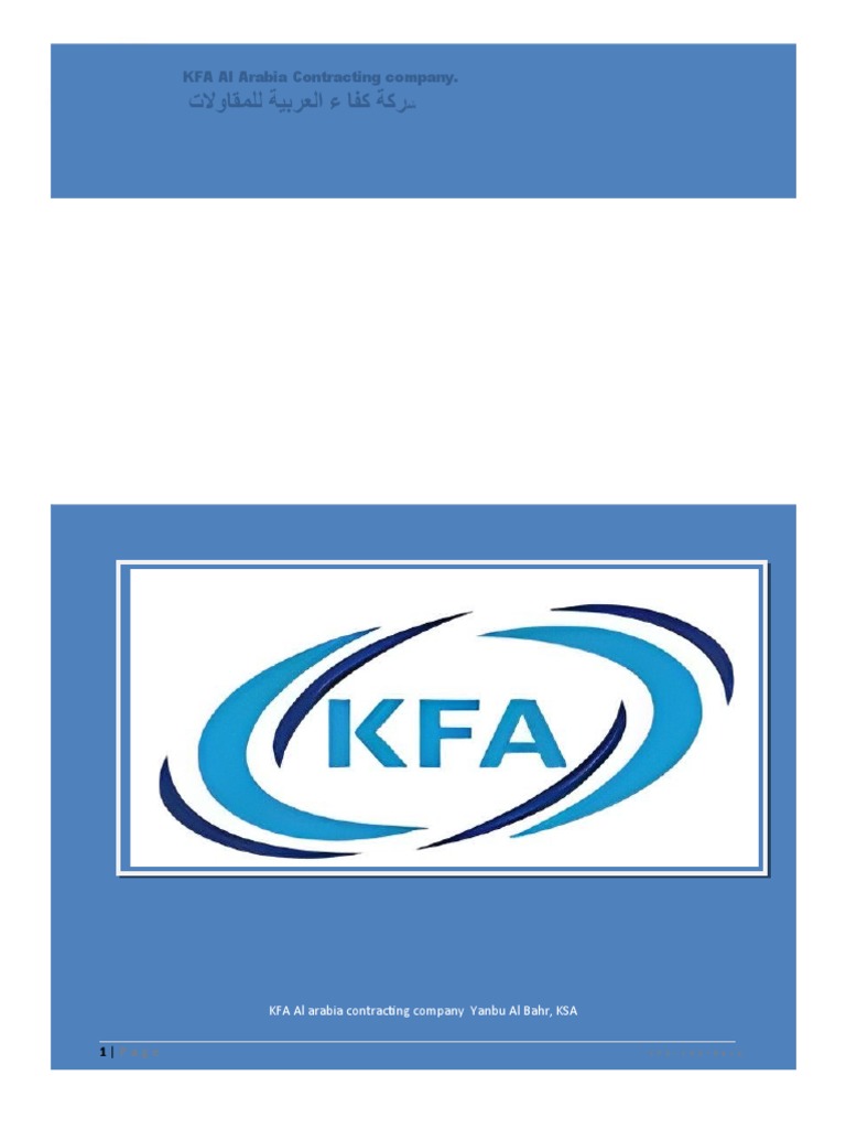KFA Al Arabia Contracting Company HSE Policy | PDF | Occupational ...