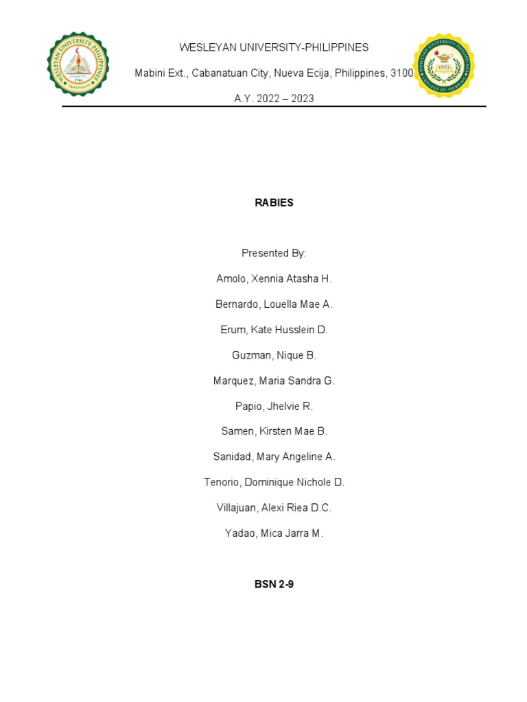 Rabies Revision | PDF | Rabies | Immunology
