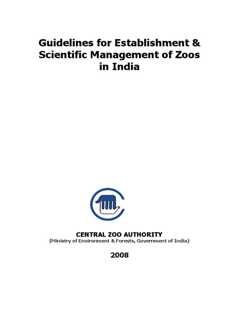 Detailed Guidelines For Establishment of New Zoo | PDF | Zoo | Conservation Biology