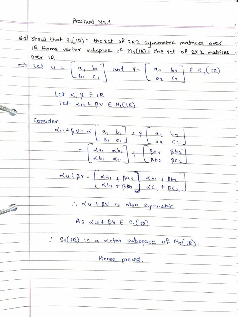 Omkar More - Practical No.1 | PDF | Linear Algebra | Algebra
