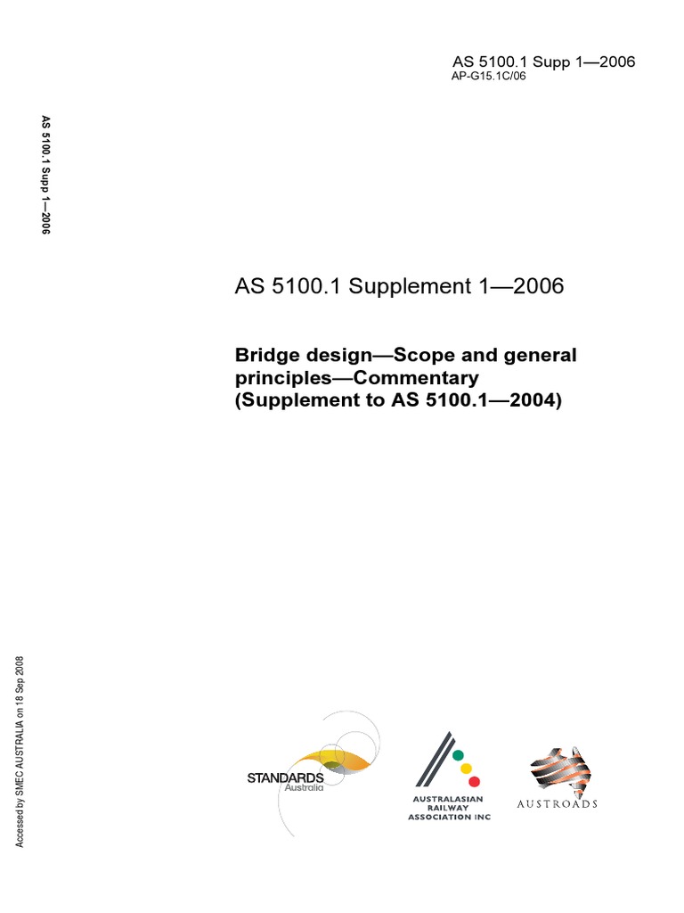 AS 5100.1 Commentary - 2006 Scope and General Principles | PDF ...