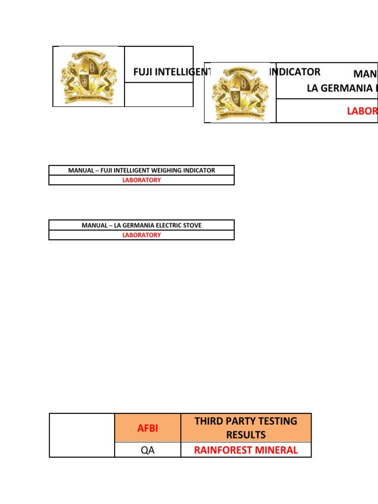 Calibration Labels | PDF