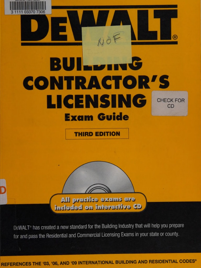Dewalt Buildong Contractors Licensing | PDF | Multiple Choice