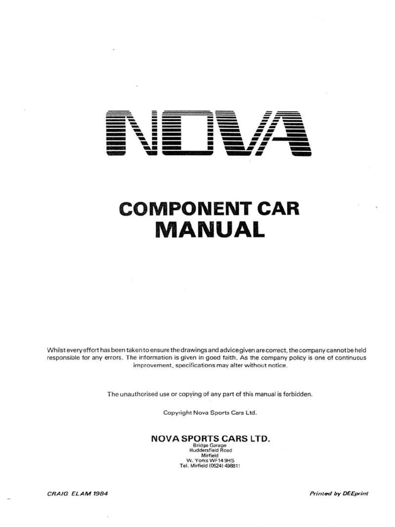 Nova Manual | PDF