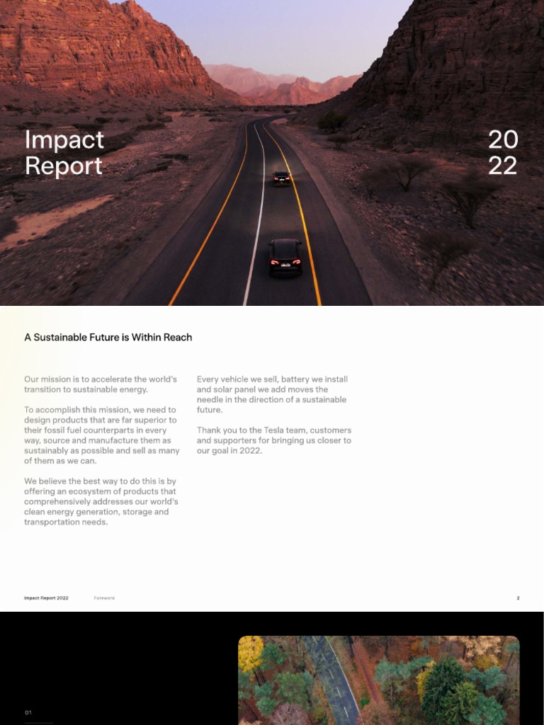 2022 Tesla Impact Report Highlights | PDF | Electric Vehicle ...