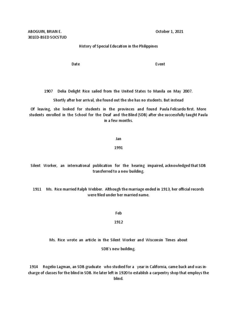 (Sped Activity) Aboguin | PDF | Human Diseases And Disorders | Disability