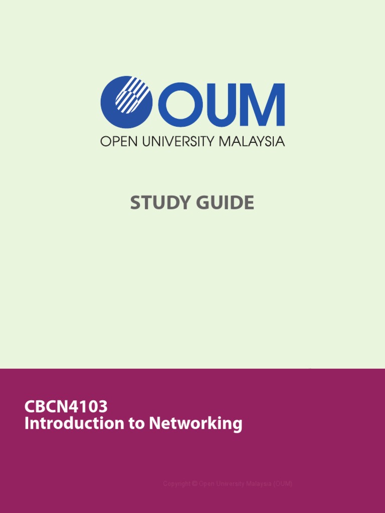Study Guide: CBCN4103 Introduction To Networking | PDF | Computer Network | Osi Model