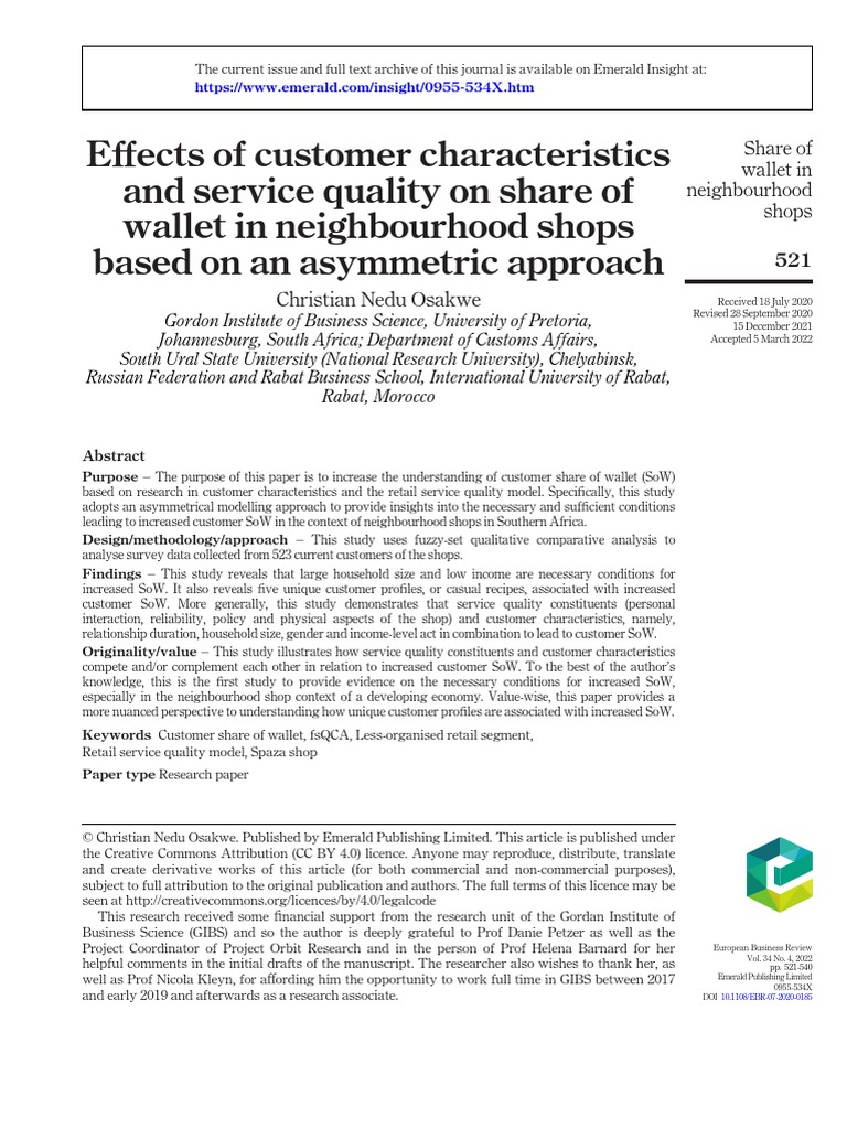 10 1108 - Ebr 07 2020 0185 | PDF | Regression Analysis | Causality