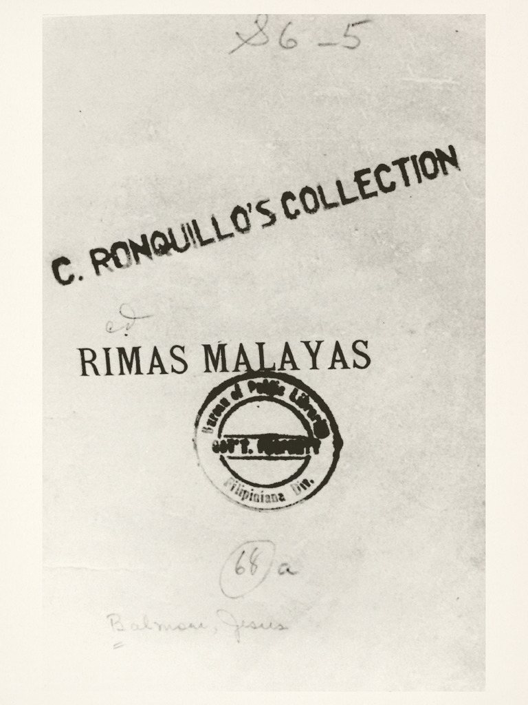 RIMAS MALAYAS, POR Jesús Balmori | PDF | Amor