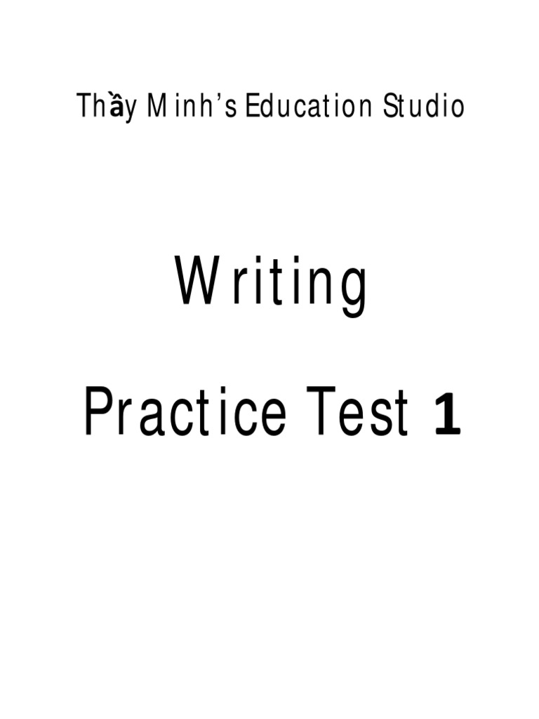 Writing Practice Test 1 | PDF | Librarian | Carbon Dioxide