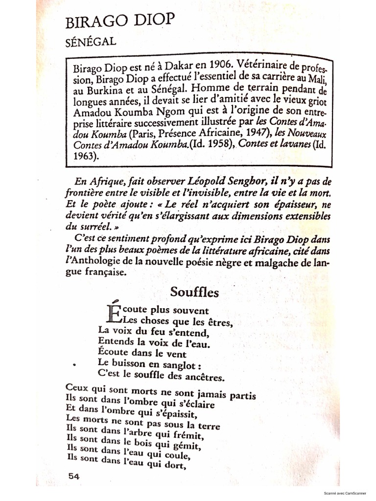 Extrait Birago | PDF