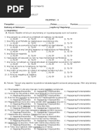 Pokus NG Pandiwa - Pagsusulit | PDF