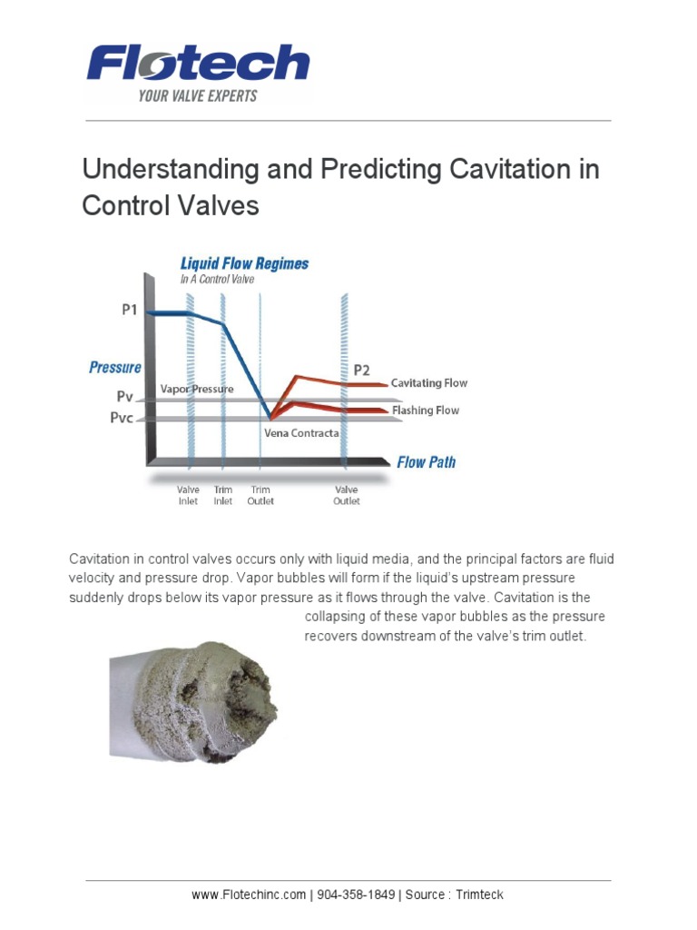 Cavitation Control Valves | PDF | Civil Engineering | Chemistry