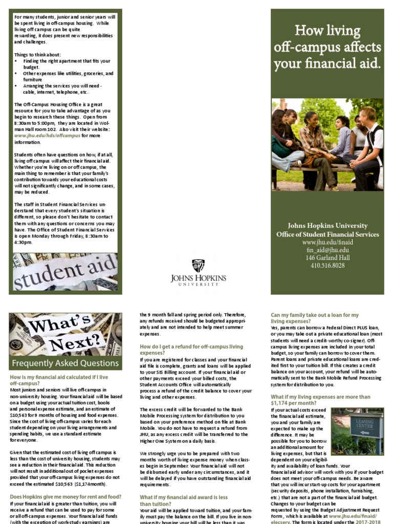 Financial Aid Brochure 2017 | PDF | Cost Of Living | Student Financial ...