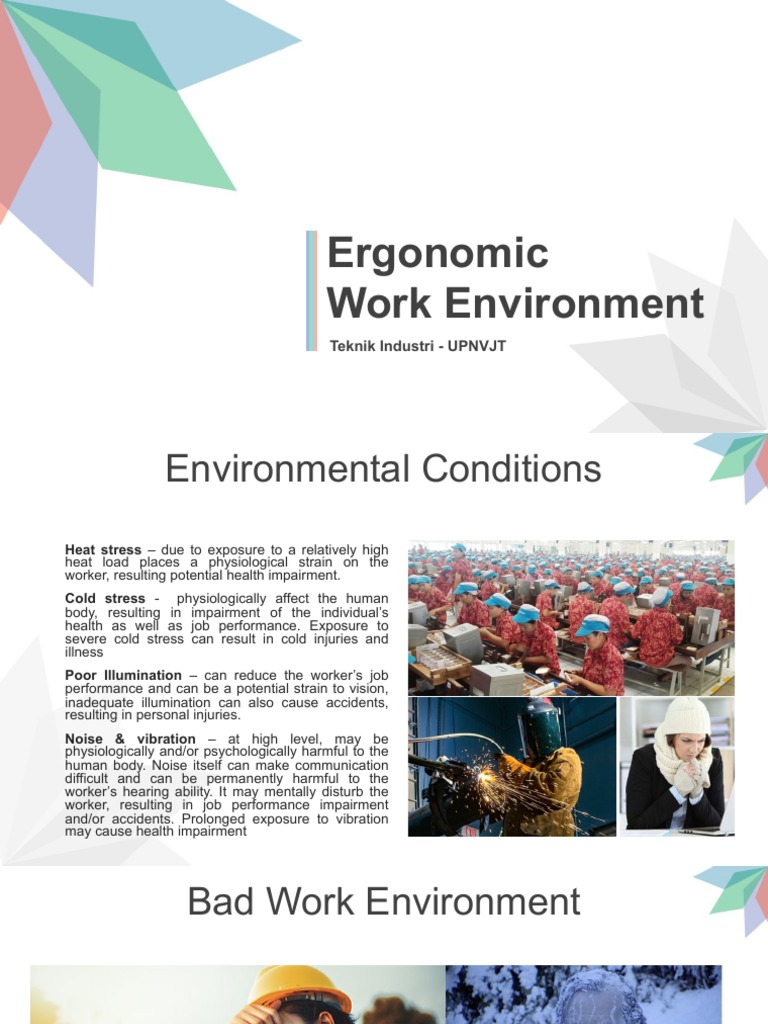 Ergonomic Work Environment | PDF