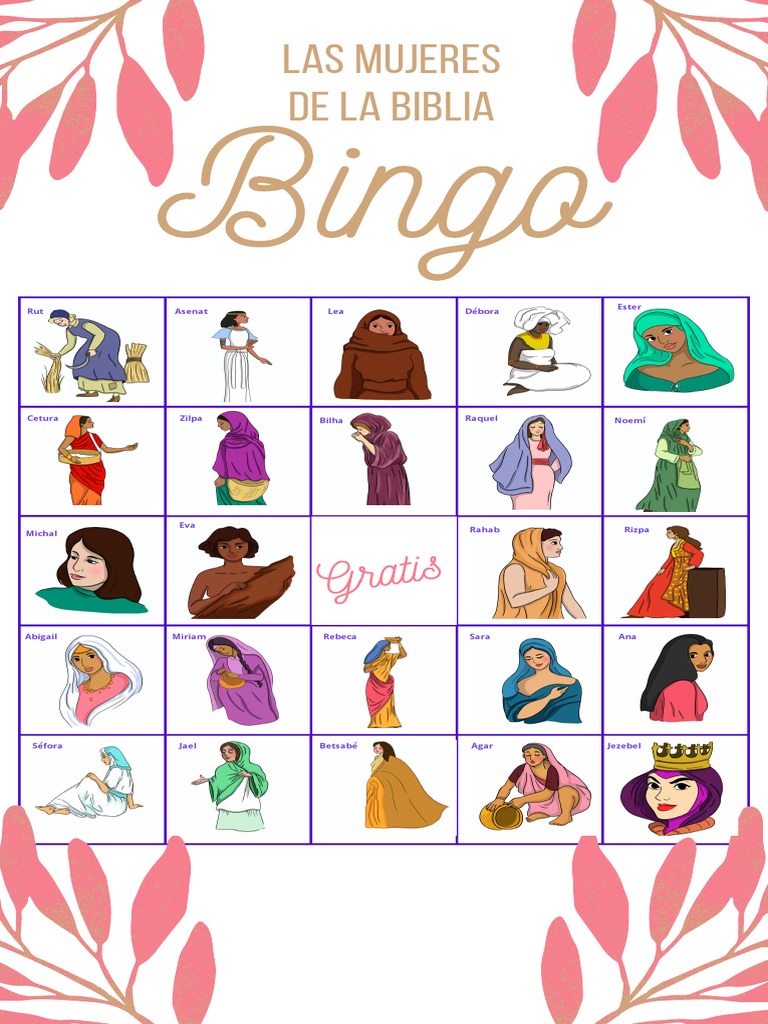 Bingo Bíblico: Mujeres de la Biblia | PDF