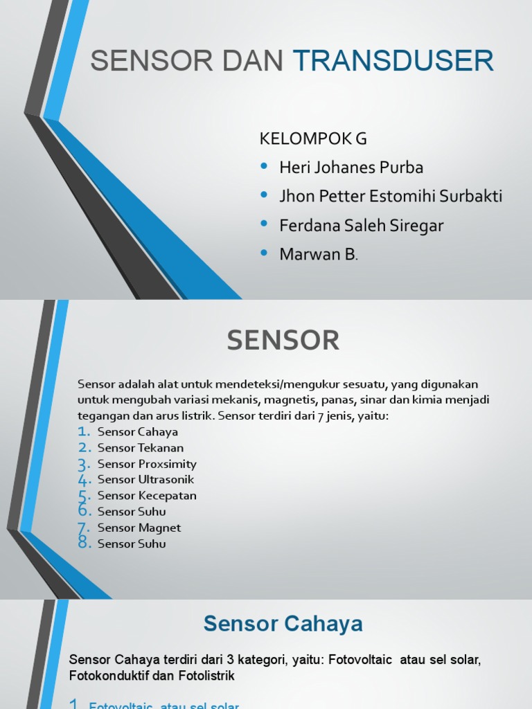 Sensor Dan Transducer | PDF