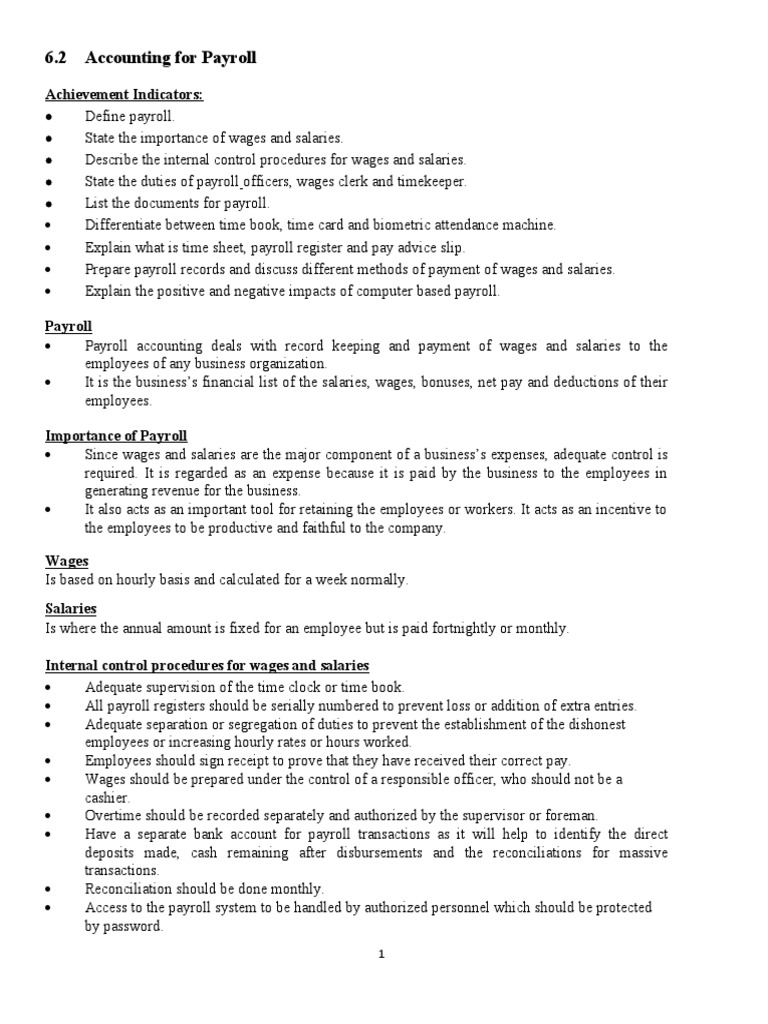 Payroll Accounting and Management Guide | PDF | Finance & Money Management