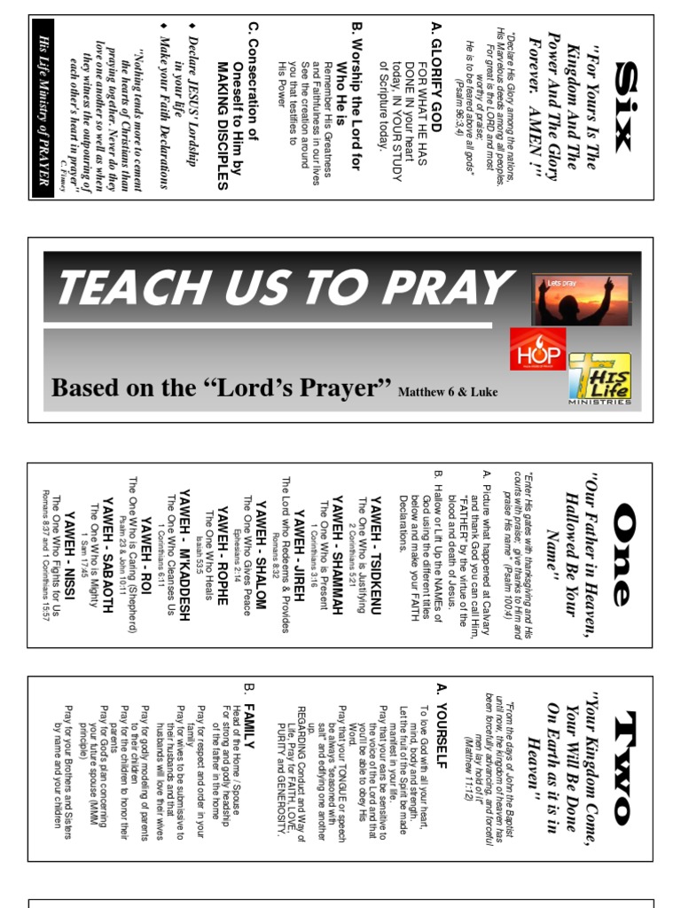 Prayer Guide Our Father Brochure 2011 | PDF | Lord's Prayer | Prayer