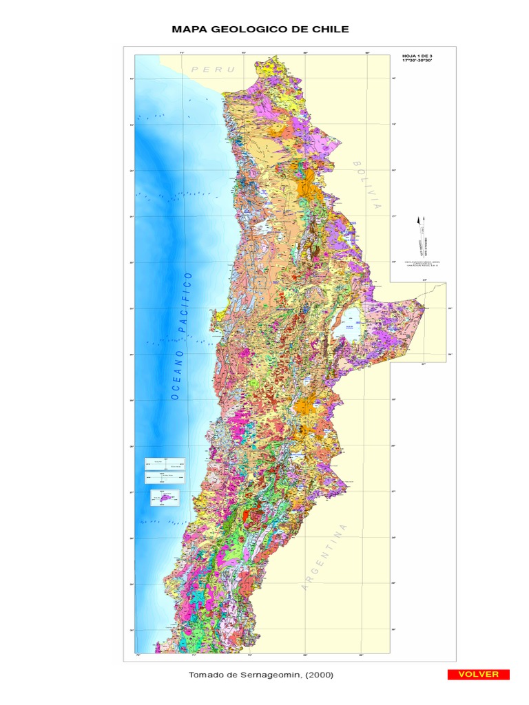 Mapa Geologico de Chile | PDF