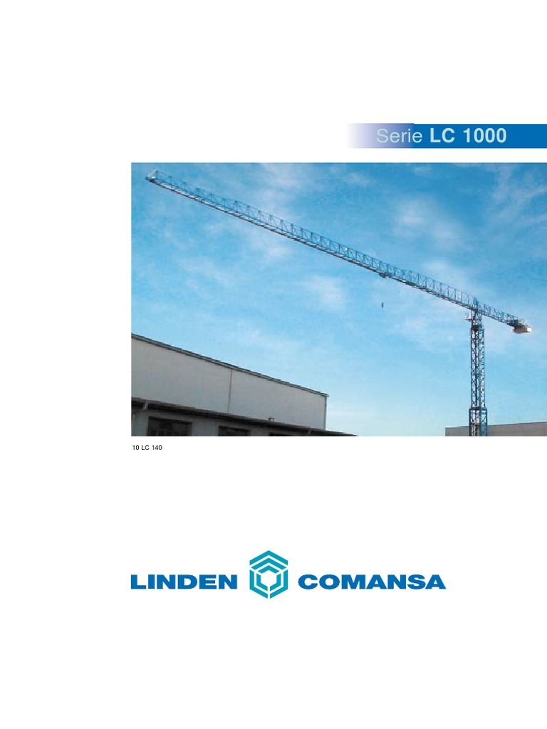 Comansa Visivo LC1000 | PDF | Grúa (máquina) | Camión