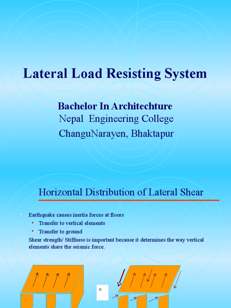 Lateral Load Resisting System | PDF