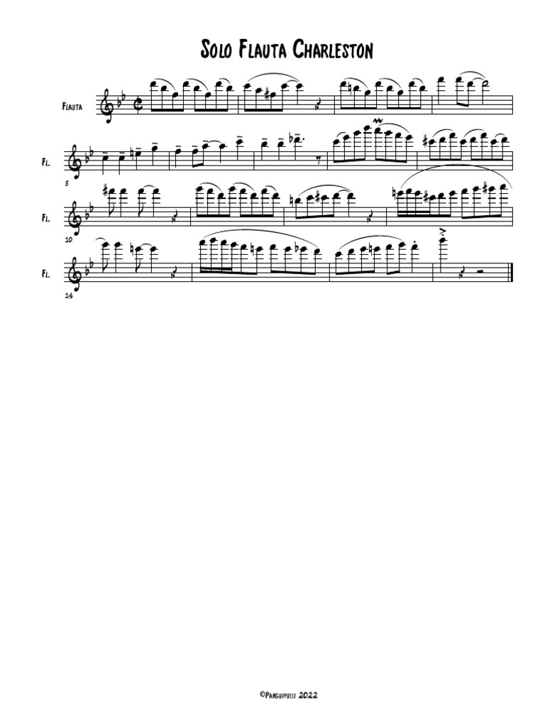 Solo Flauta Charleston | PDF