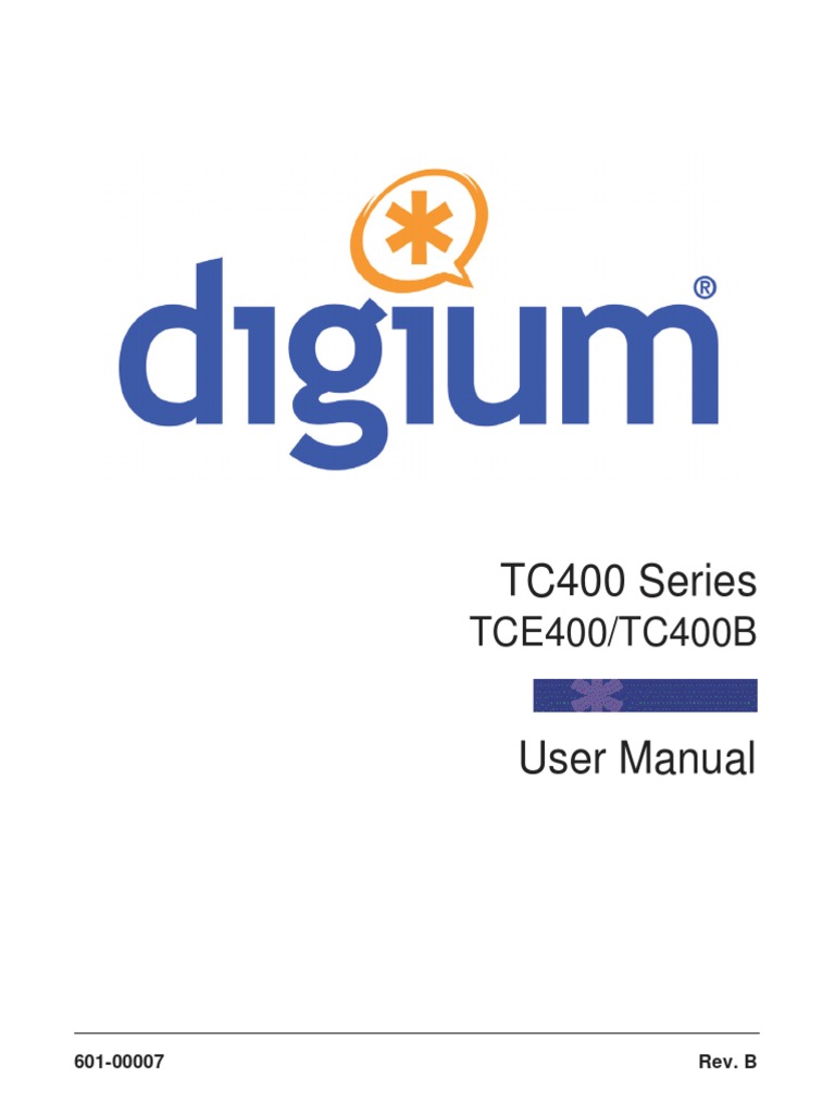 TC400 Series Manual | Download Free PDF | Computer Network | Voice Over Ip