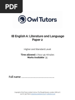 IB ENGLISH LANGUAGE AND LITERATURE - TEXT TYPES FOR PAPER 1 Plus Bonus ...