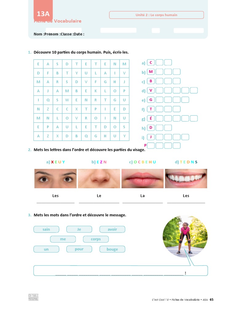 Vocabulaire 13A - 13B | PDF