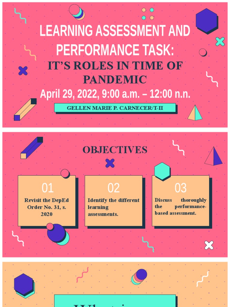 Lac PPT Learning Assessment Performance Task | PDF | Educational Assessment | Learning