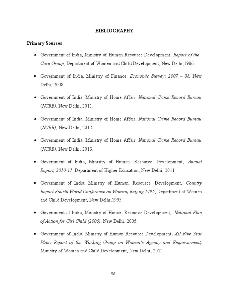 Bibliography Primary Sources | PDF | Social Science | Science & Mathematics