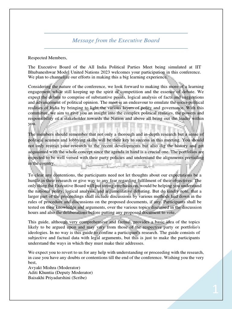 Aippm Background Guide Pdf