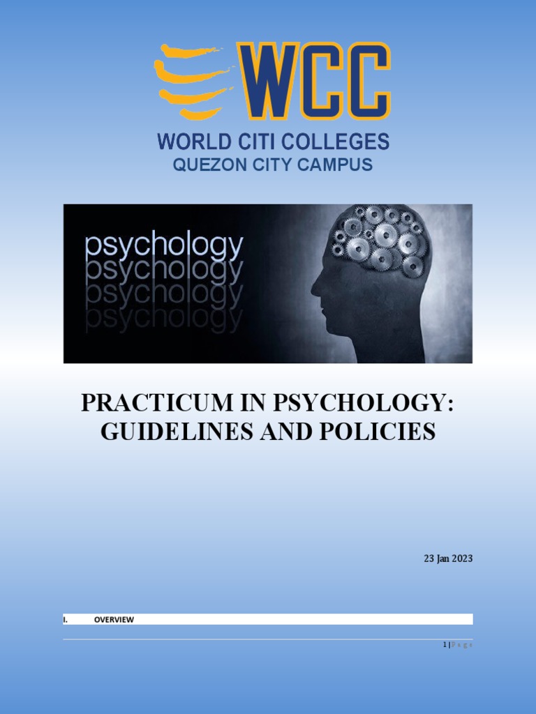 Practicum Guidelines 2021 | PDF | Psychology | Critical Thinking
