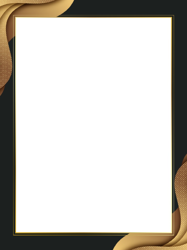 White Black and Gold Elegant Page Border | PDF