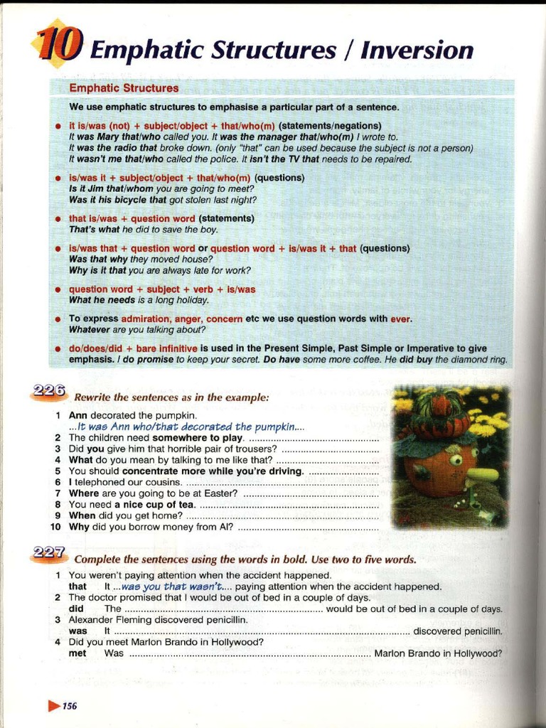 Emphatic Structures - FCE Use of English 1 | PDF