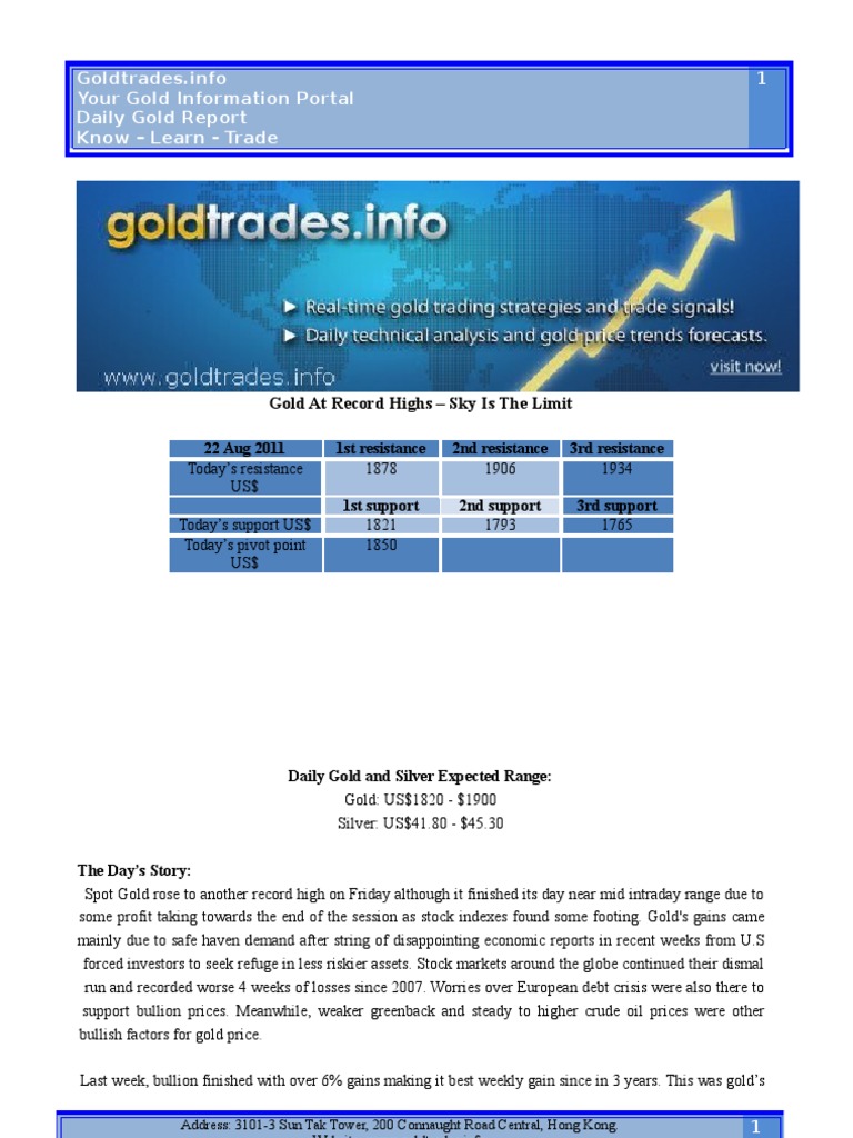 Goldtrades - Info Your Gold Information Portal Daily Gold Report Know ...