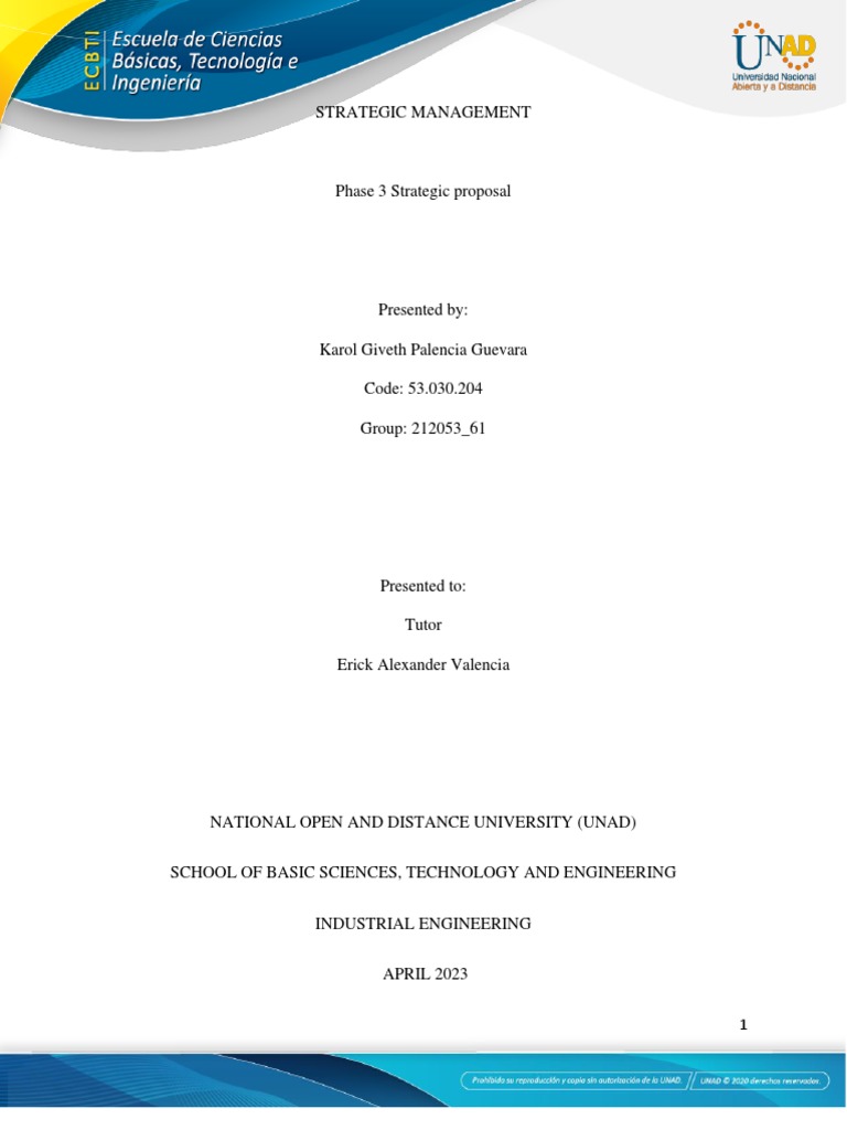 Strategic Proposal - Phase 3 - Group - 212053 - 61 | PDF