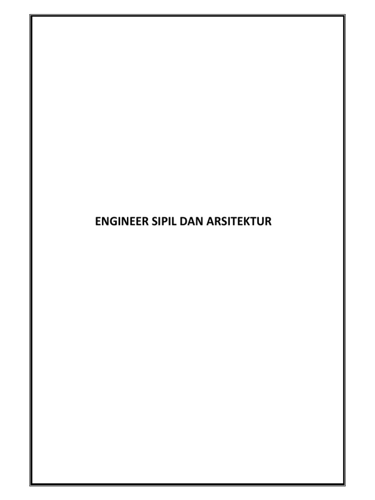 Engineer Sipil Dan Arsitektur 1 - 2 - 3 | PDF