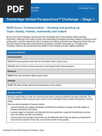 Cambridge Lesson Plan Template | PDF