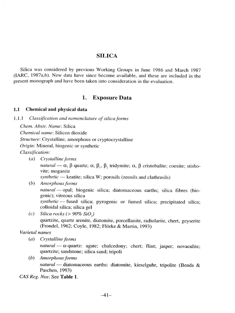 Silica | PDF | Science & Mathematics