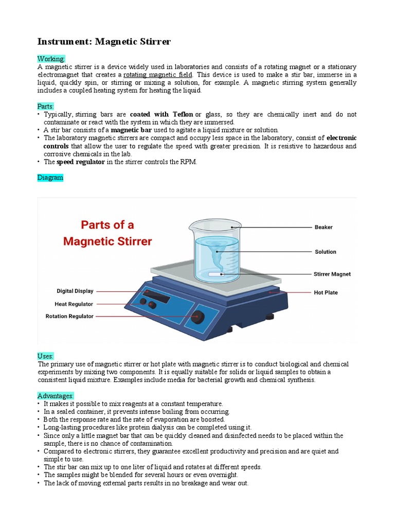 Magnetic Stirrer | PDF | Physical Sciences | Materials Science