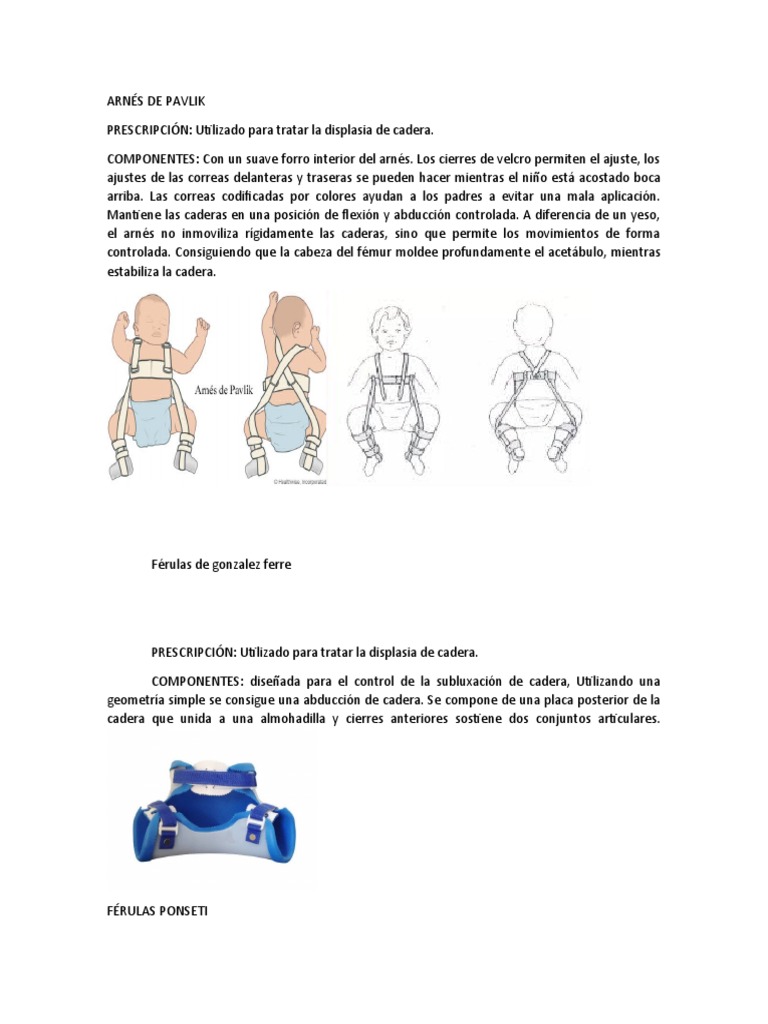 Arnés de Pavlik | PDF | Rodilla | Pie