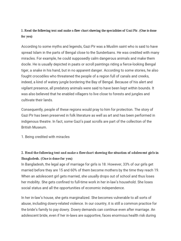 Flow Chart | PDF | Adolescence | Peace