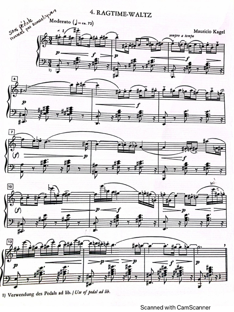 Kagel Ragtime-Valse | PDF