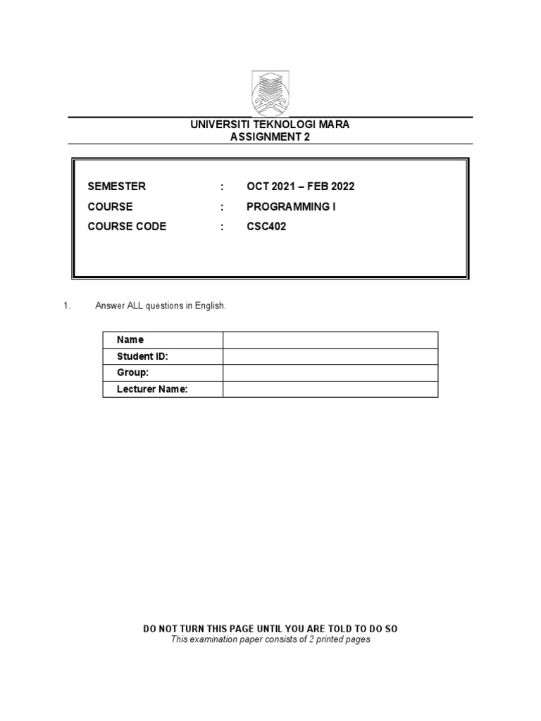Assignment 2 CSC402 20214 | PDF | Payroll | Social Security (United States)