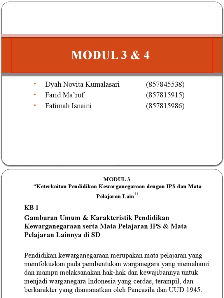 Keterkaitan Pendidikan Kewarganegaraan dan IPS | PDF | Ilmu Sosial