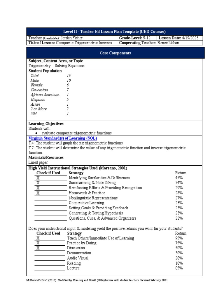 4-19 Composite Trigonometric Inverses | PDF | Function (Mathematics) | Behavior Modification