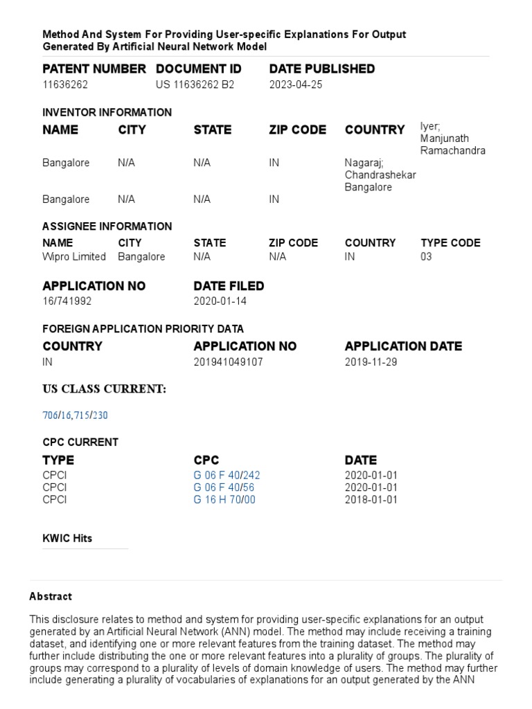Wipro Patent | PDF | Artificial Intelligence | Intelligence (AI) & Semantics